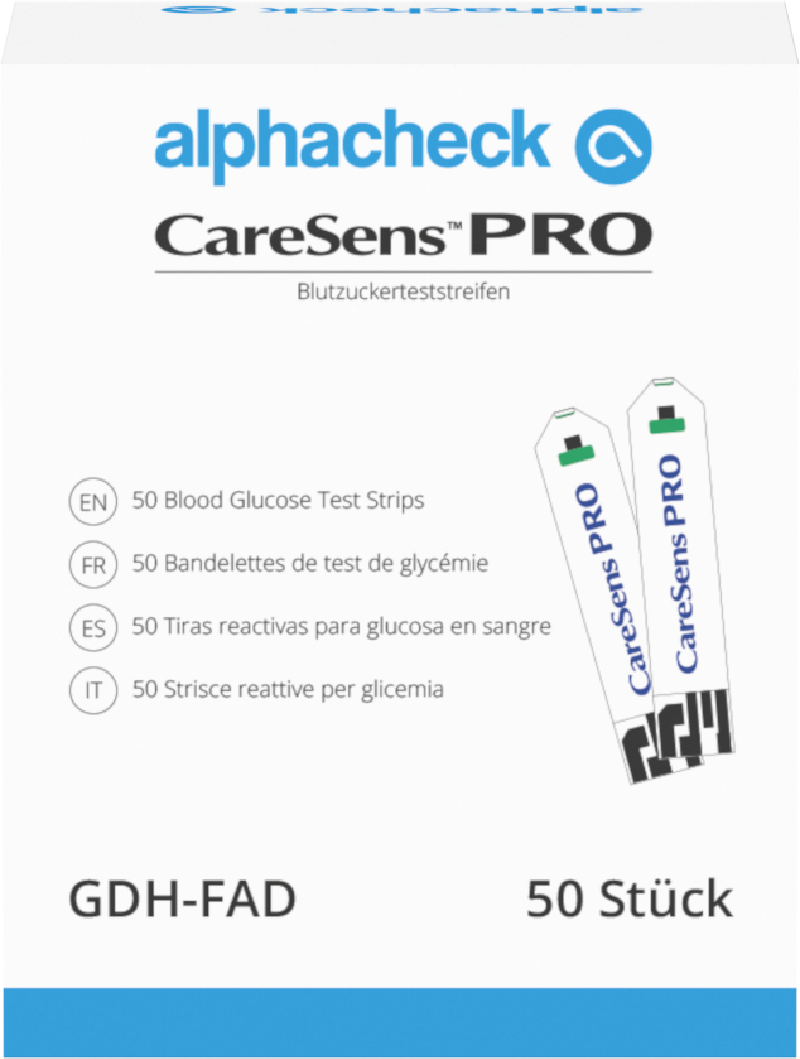 alphacheck CareSens PRO Blutzuckerteststreifen – alphacheck